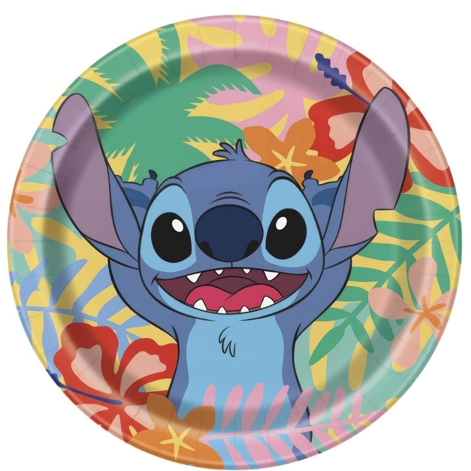 Disney Stitch Round Paper Plates 7In 8Pcs - Shopzinia.com