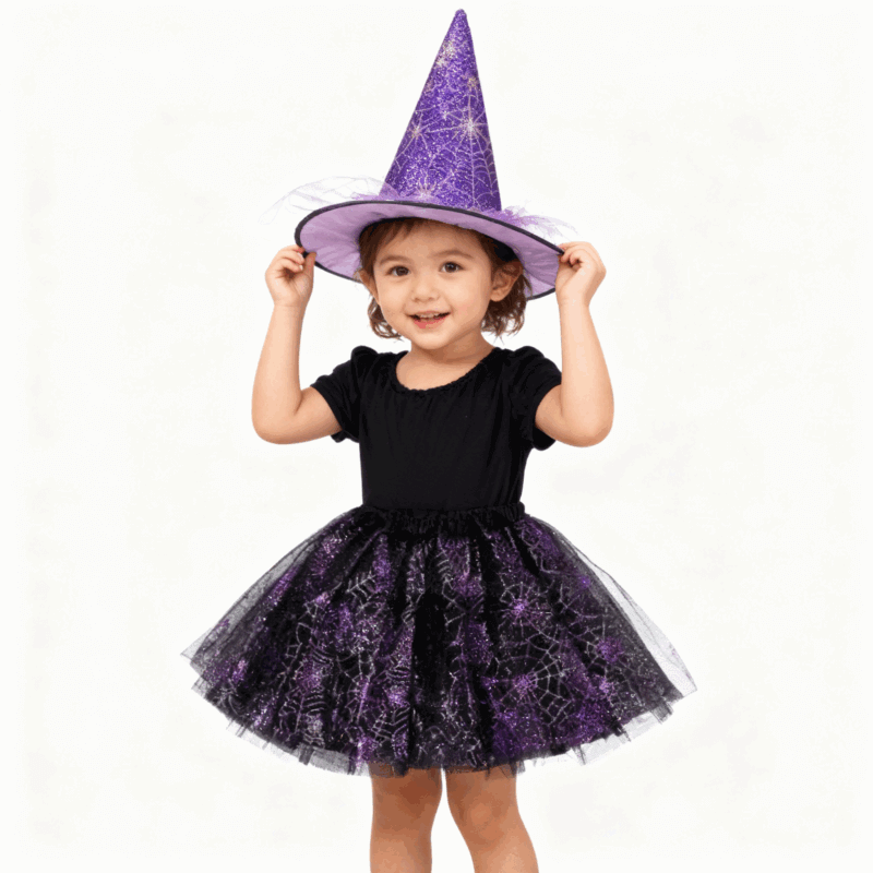 Witch Tutu Skirt , Hat, Purple - Shopzinia.com