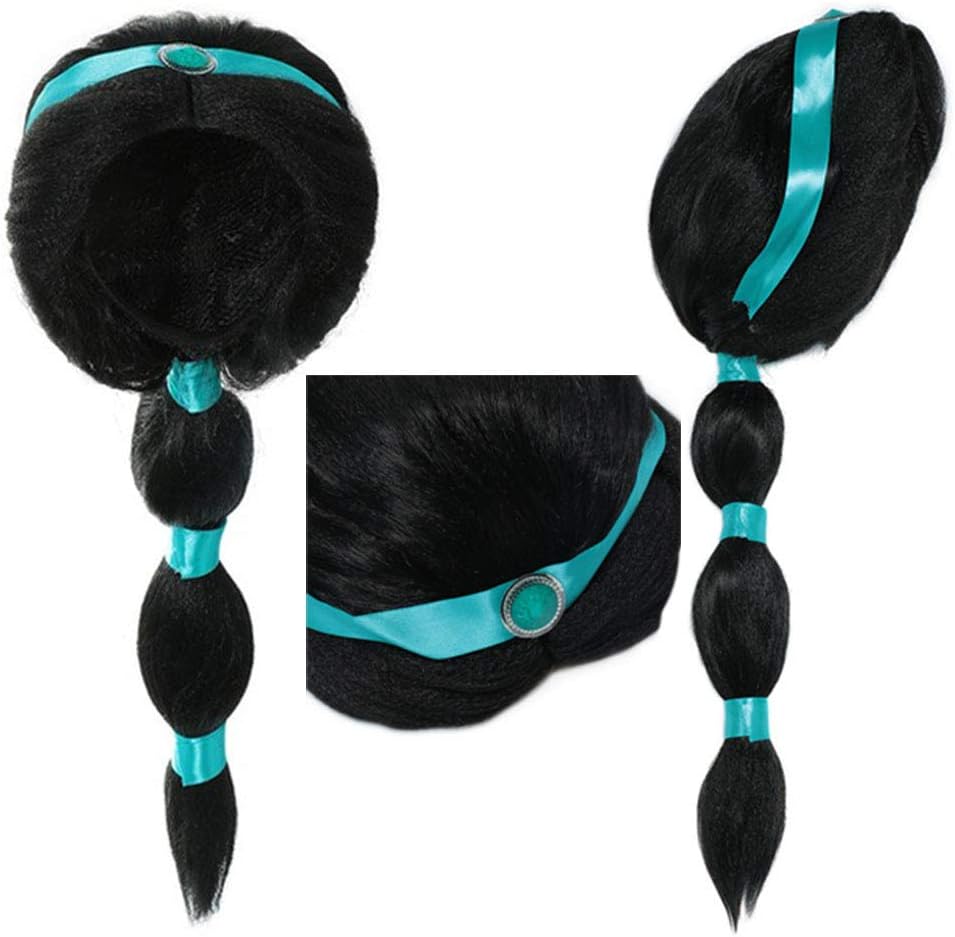 Shopzinia Arabian Princess Wig for Girls Jasmine Braid with Princess ...